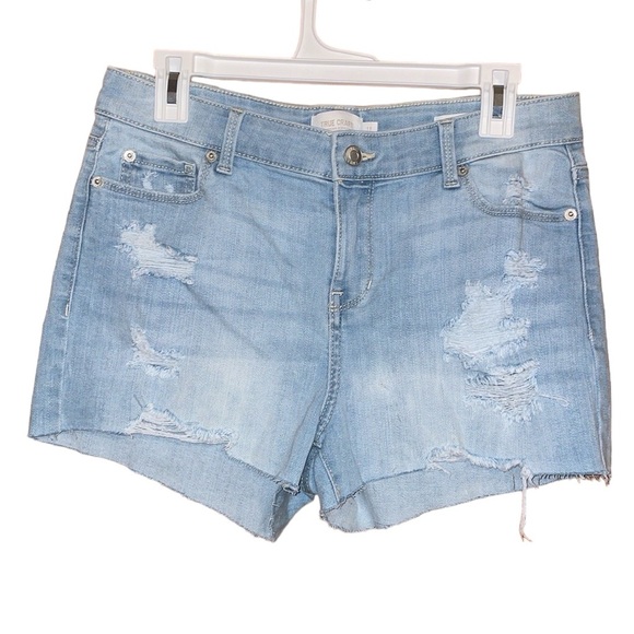 True Craft | Shorts | True Craftnwt Midrise Light Wash Distressed ...